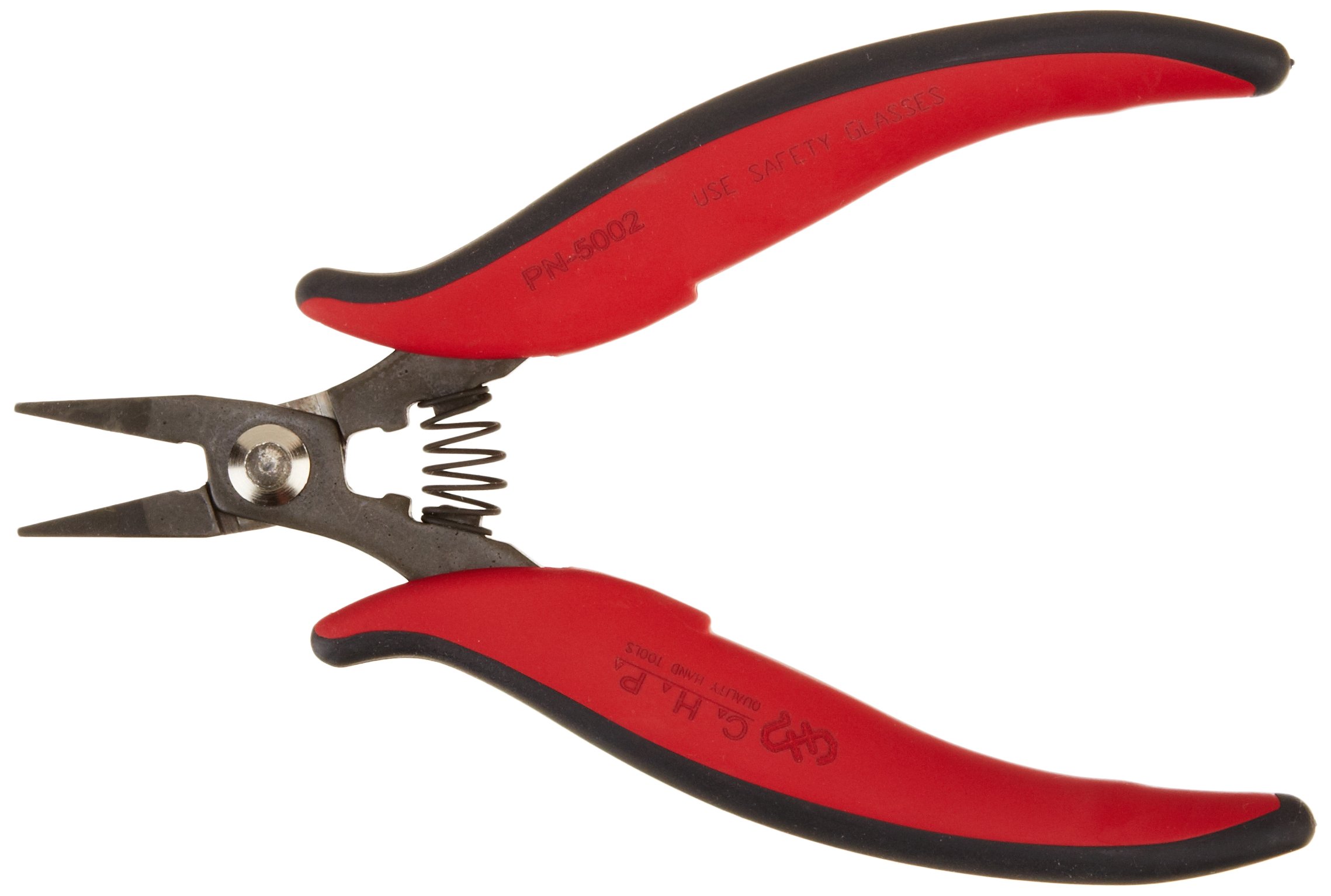 Hakko CHP PN-5002 Heavy-Duty Short-Nose Pliers, Pointed Nose, Smooth ...