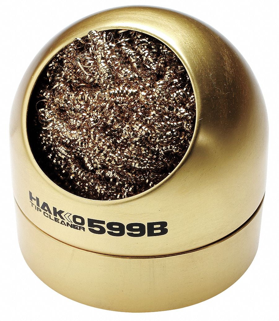 Hakko HAKKO Brass Sponge Tip Cleaner & Case 599B-02 - Walmart.com