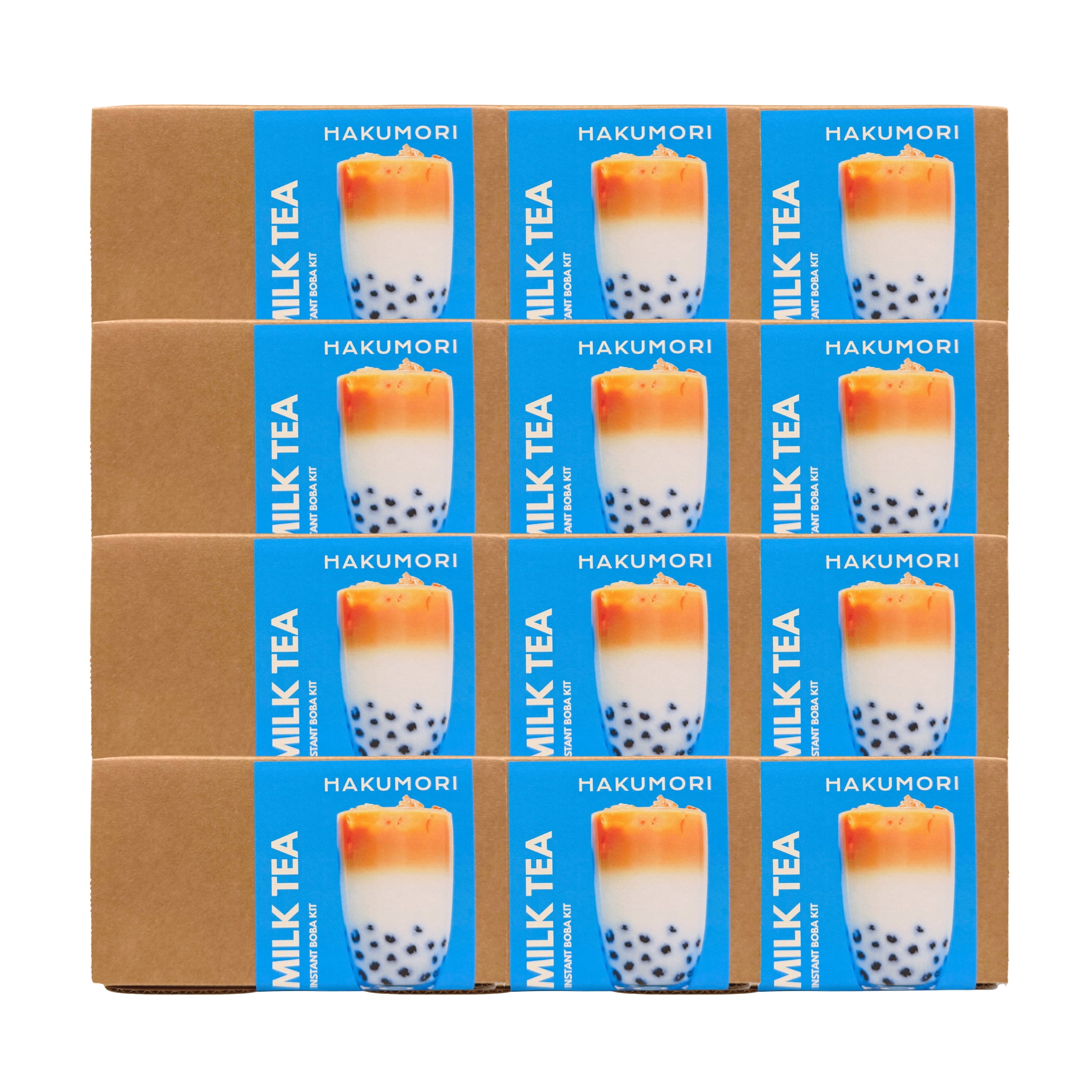 Hakumori Instant Boba Milk Tea Kit, Classic Milk Tea Bubble Tea, Make ...