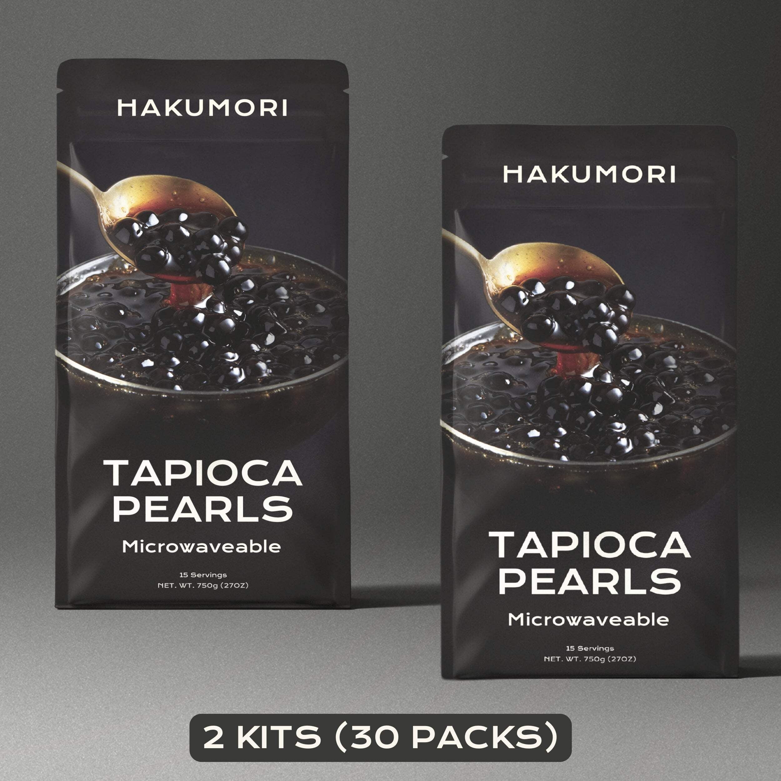 Hakumori Instant Brown Sugar Tapioca Pearls, Ready in 25 Seconds ...