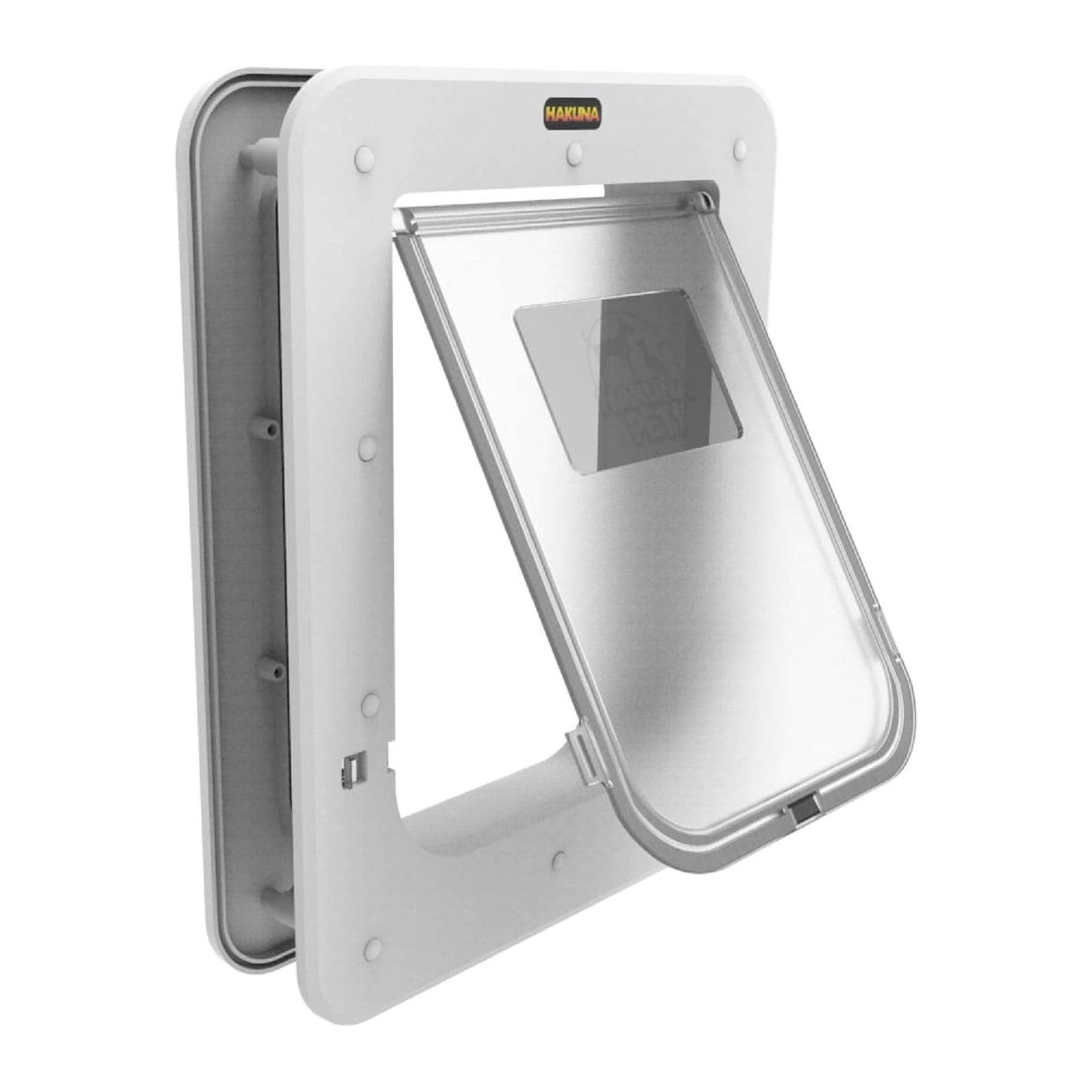 Hakuna Pets Super Tough Small Dog & Cat Pet Door with 2-Way Locks for ...