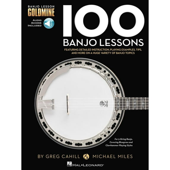 Hal Leonard 100 Banjo Lessons - Banjo Lesson Goldmine Book/Audio Online ...