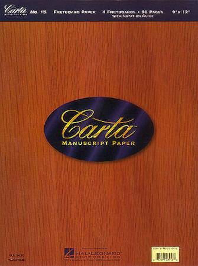 Hal Leonard Carta Manuscript Paper No. 15 ? Guitar - Walmart.com