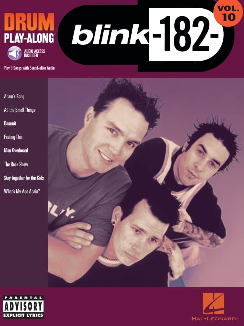 Hal Leonard Drum Play-Along Blink-182 Drum Play-Along Volume 10 - Book ...
