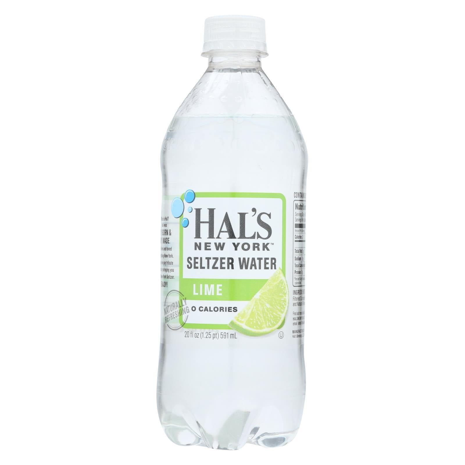 Hal's New York Seltzer Seltzer Water - Case of 24 - 20 FZ - Walmart.com