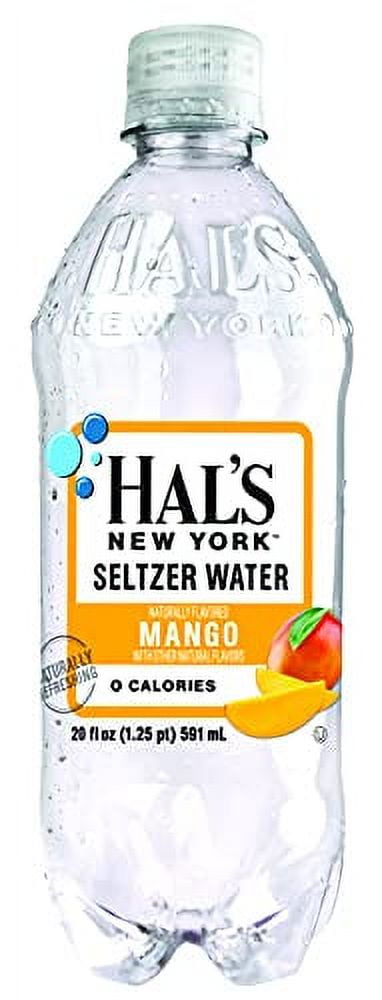 Hal's New York Seltzer Water 20 Fl Oz (Pack of 6) (Mango) - Walmart.com