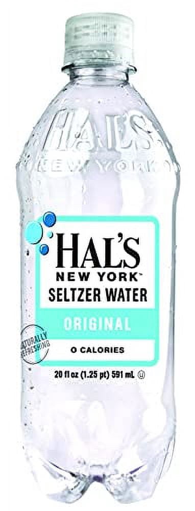 Hal's New York Seltzer Water 20 Fl Oz (Pack of 6) (Original) - Walmart.com