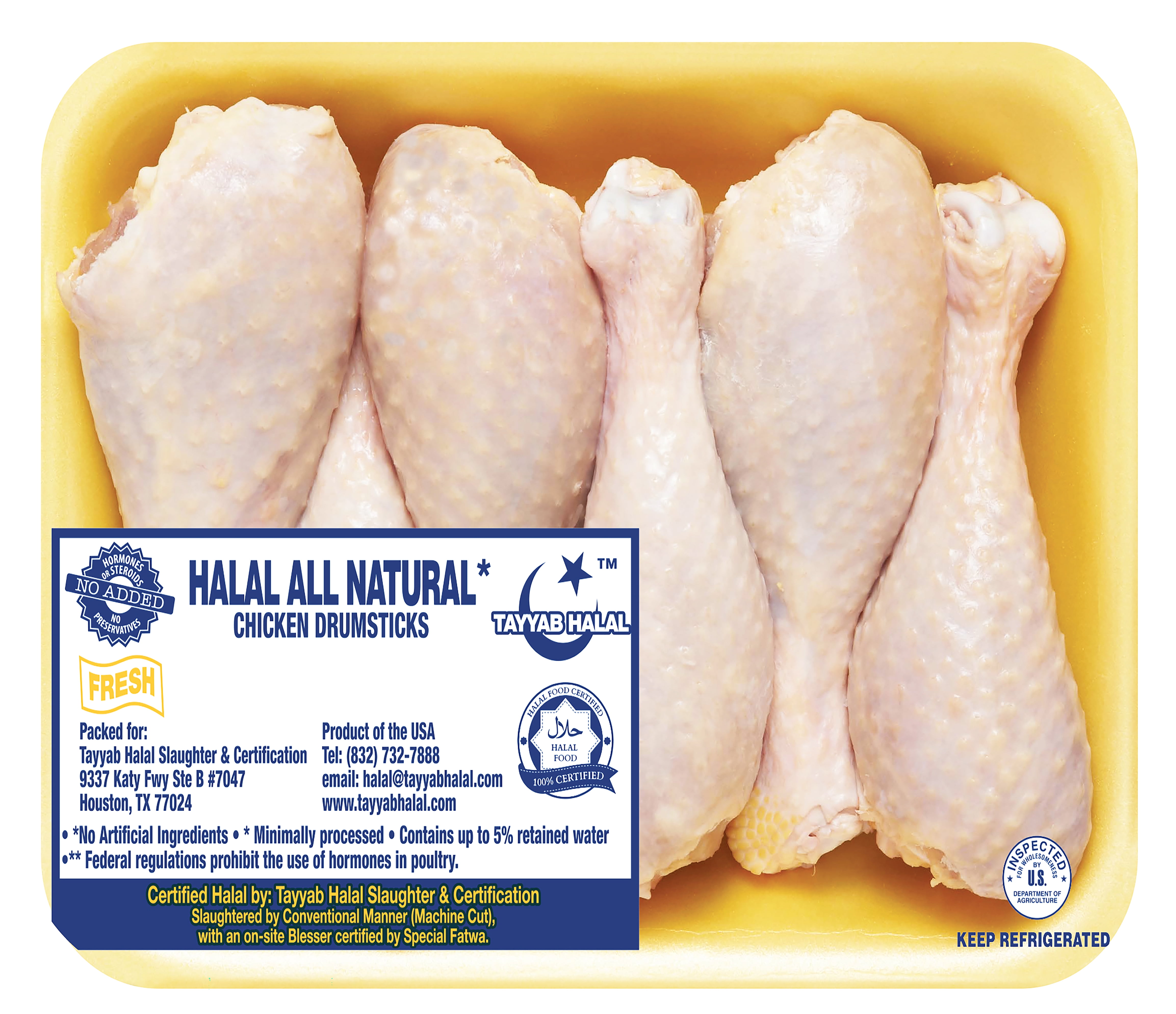 Halal Fresh Chicken Drumsticks, 20g Protein, 4oz 112g, 1.0 - 3 lb - Walmart.com