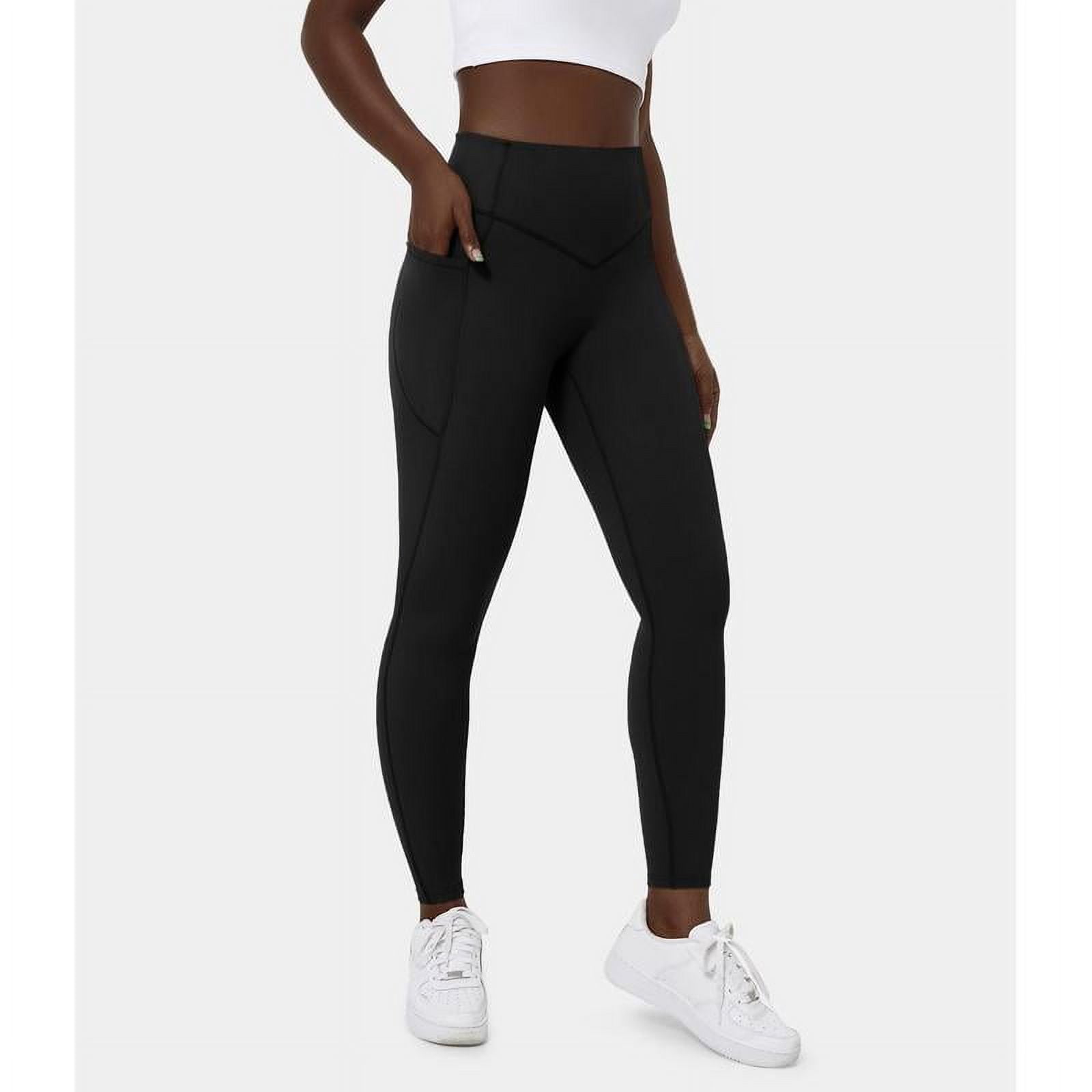 Halara SoCinched High Waisted Tummy Control Side Pocket Shaping Training Leggings#Springtok# ...