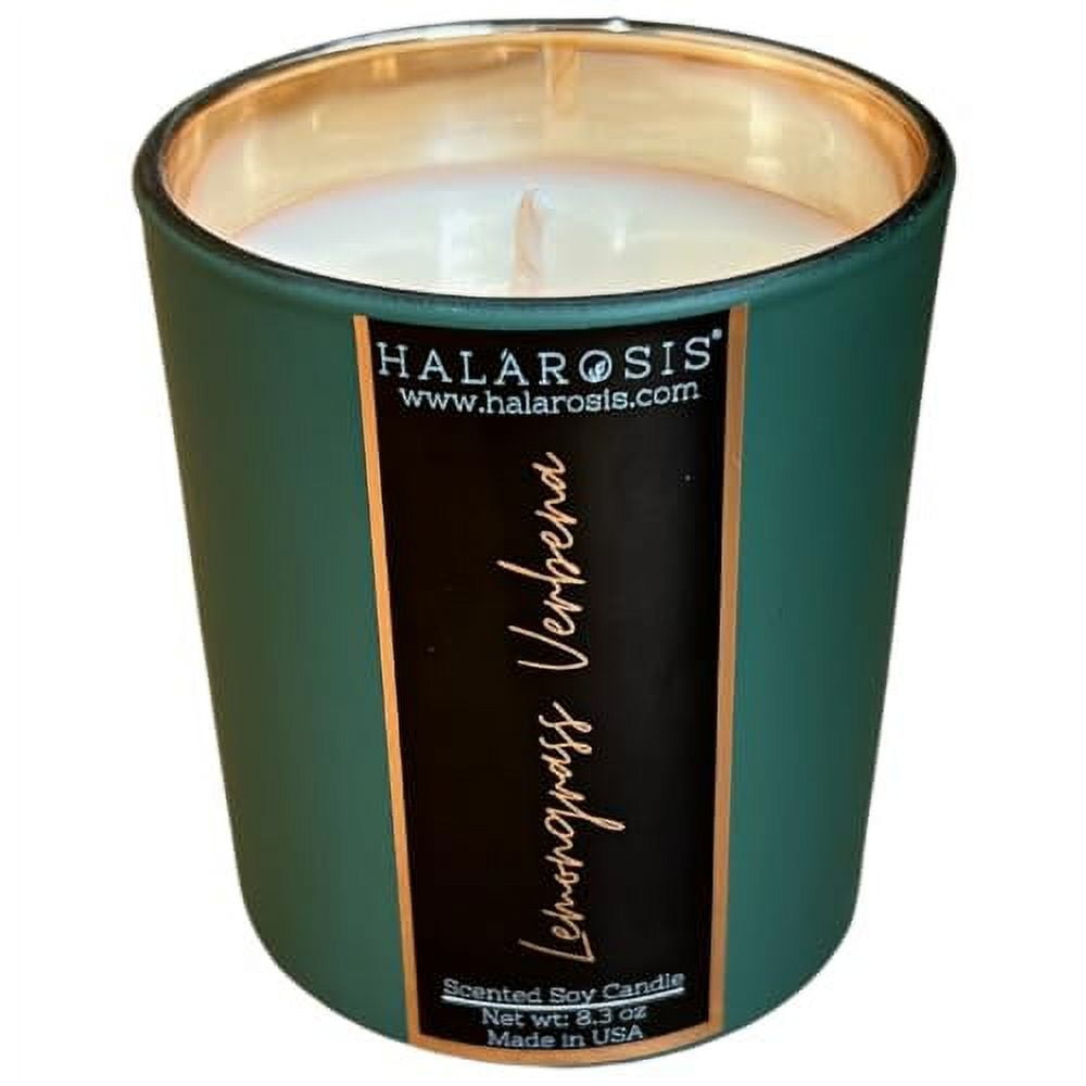 Halarosis Metallic Collection - Lemongrass Verbena Scented Candle ...