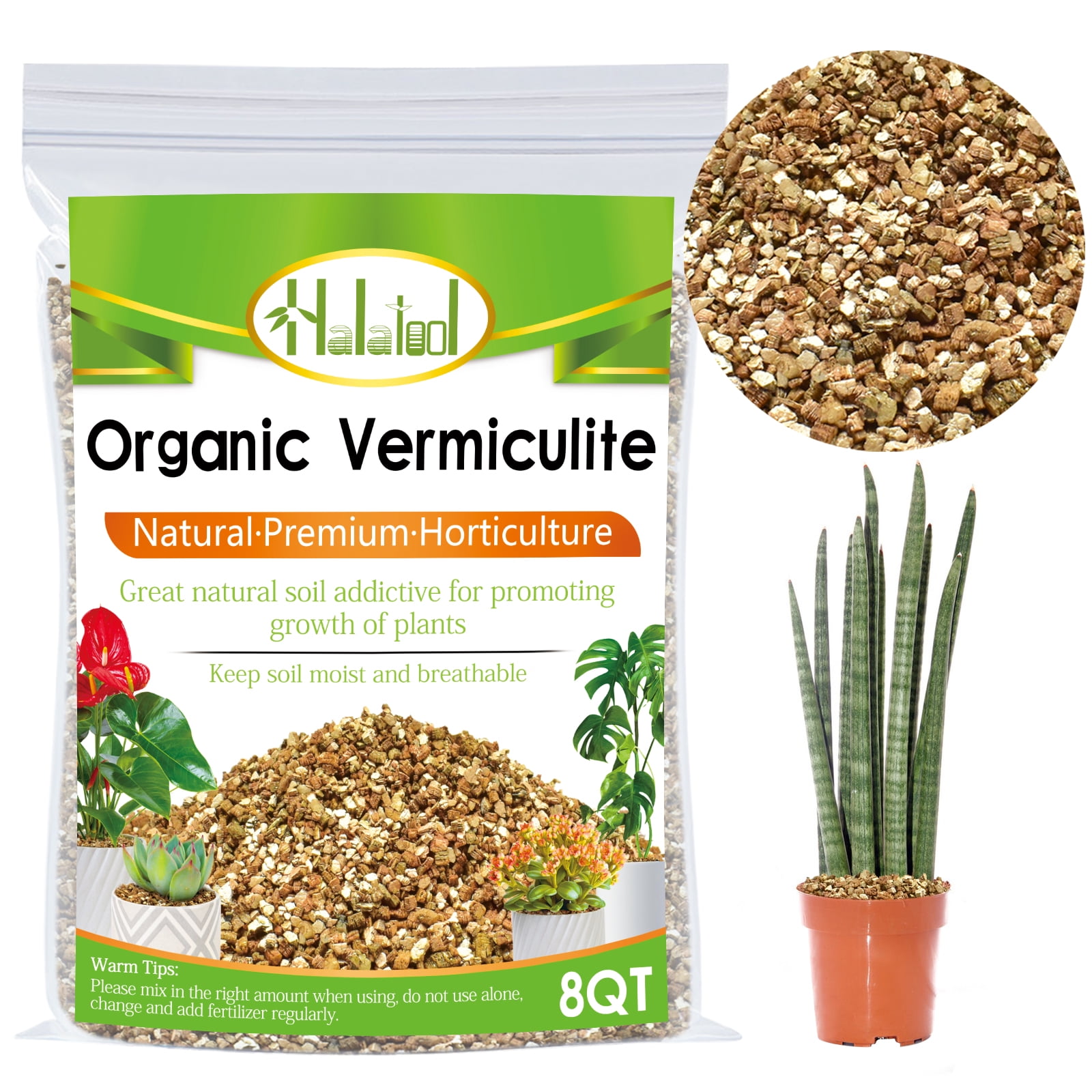 Halatool 8 QT Horticulture Vermiculite Professional Soil Addictive ...