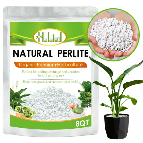 2 Quarts Organic Perlite for Plants - Horticultural Soil Amendment ...