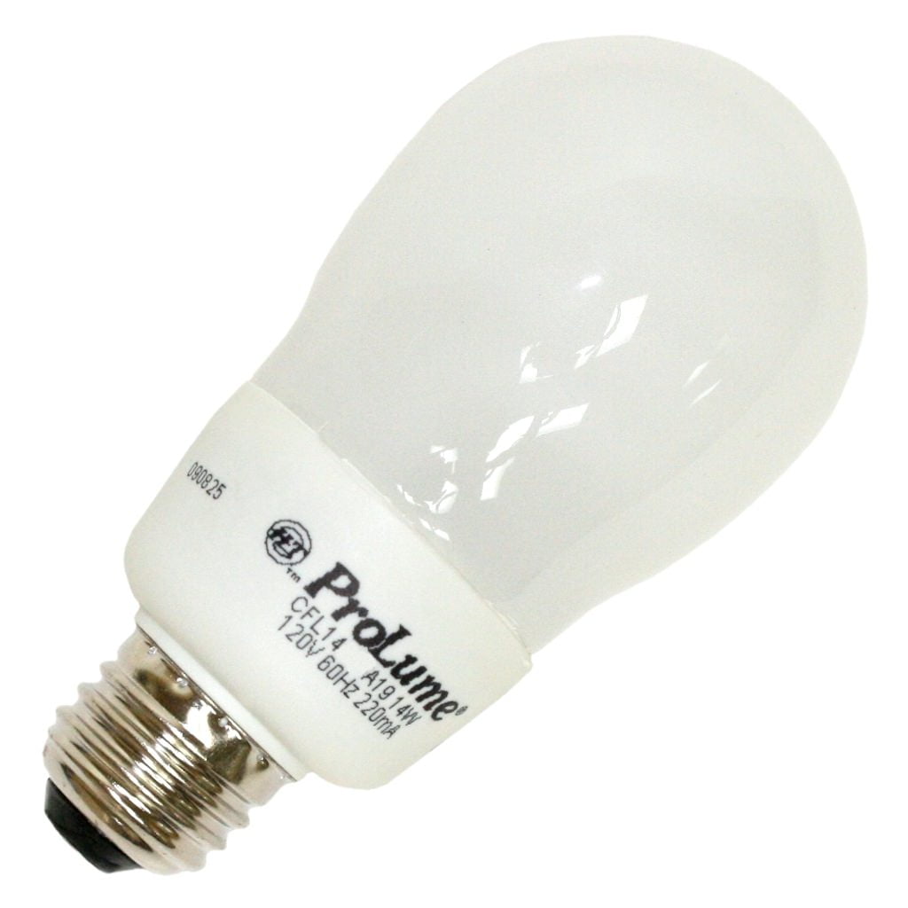 Halco 45738 - CFL14/27/A19 Pear A Line Screw Base Compact Fluorescent ...