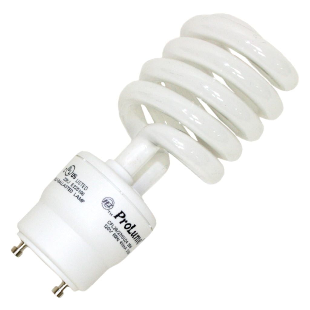 Halco 26W Warm White Spiral Light Bulb - 120V T3 Twist and Lock Base ...
