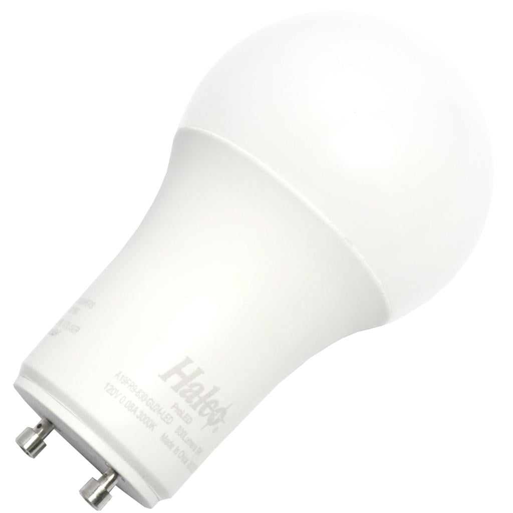 Halco 88056 - A19FR9-830-GU24-LED A19 A Line Pear LED Light Bulb ...