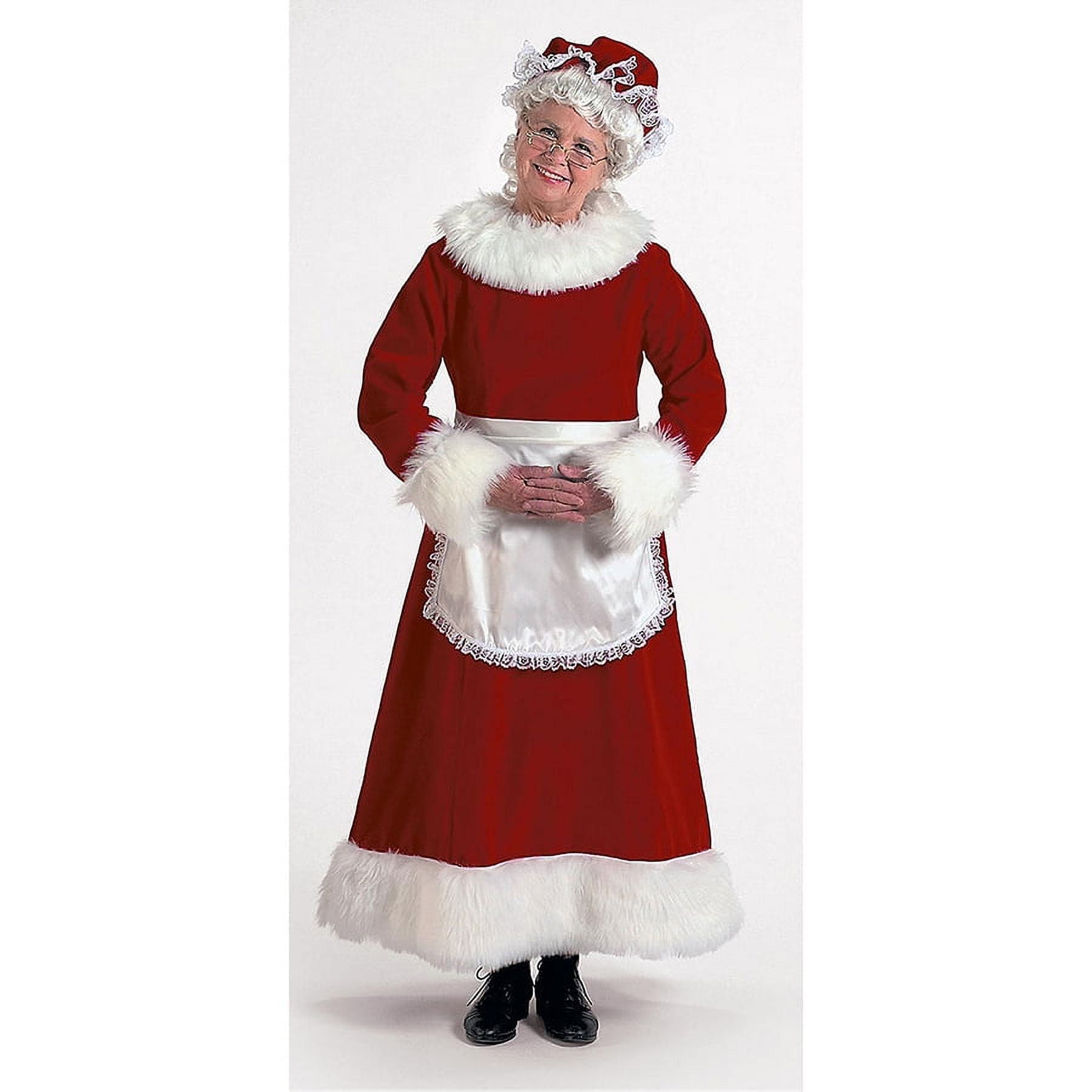 Halco Women's Mrs. Claus Velvet Dress Costume - Size Large - Walmart.com
