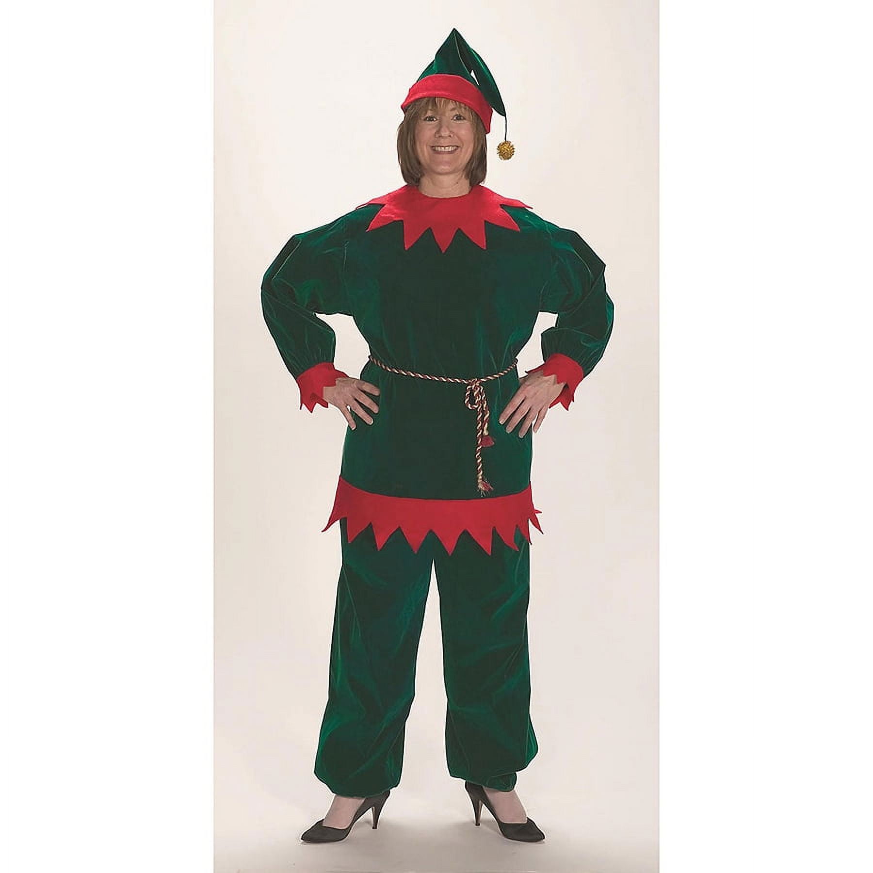 Halco Adult Santa's Helper Elf Suit Costume - Size Large/X Large ...