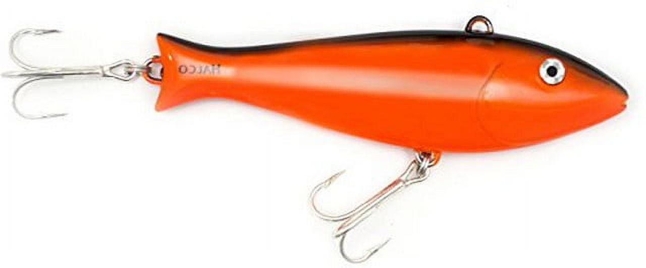 Halco Giant Trembler Lipless Minnow Trolling Plug w/Rattle, 7", Orange ...