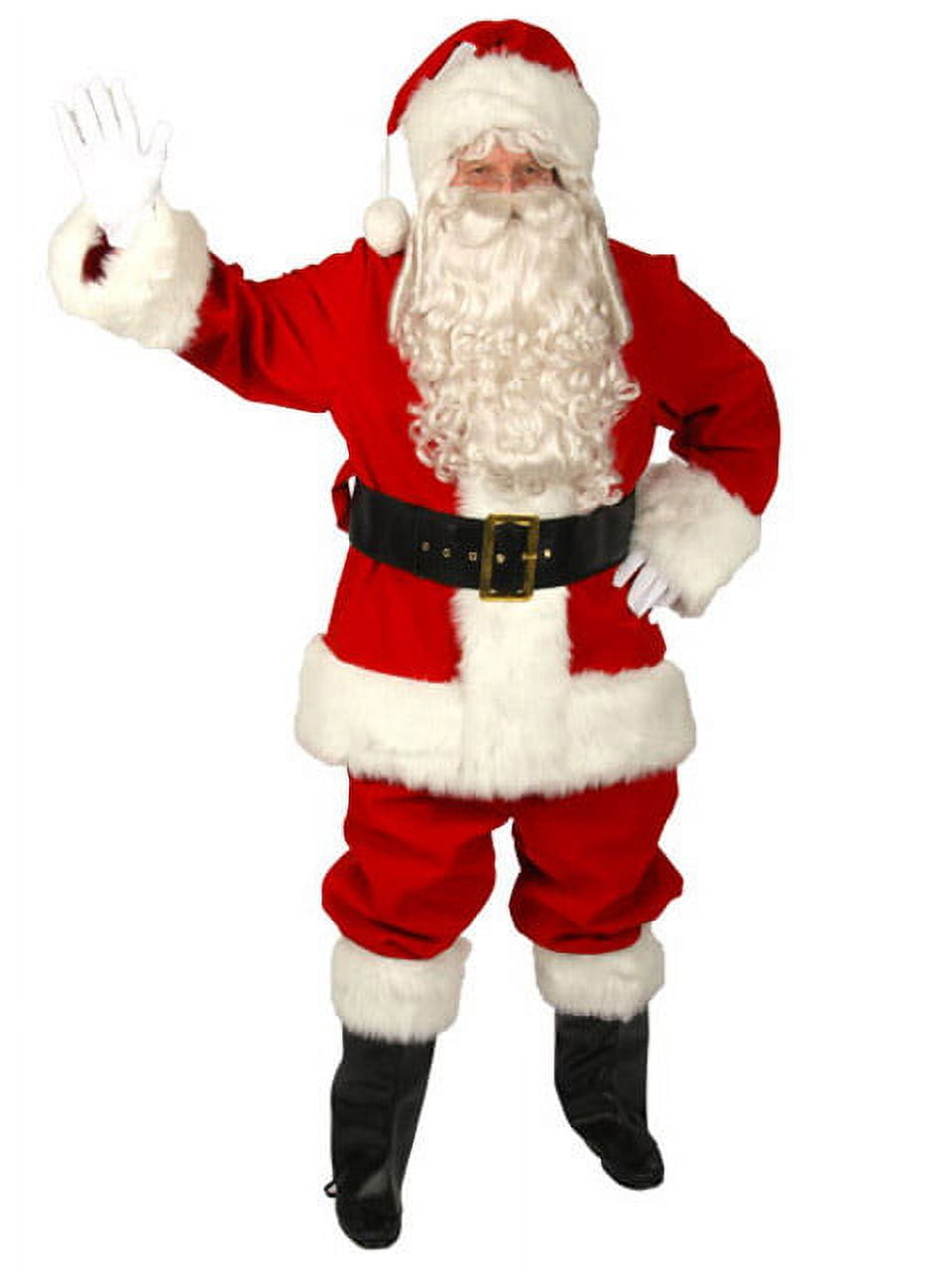 Halco Men's Red Velvet Santa Suit Costume - Size Large - Walmart.com