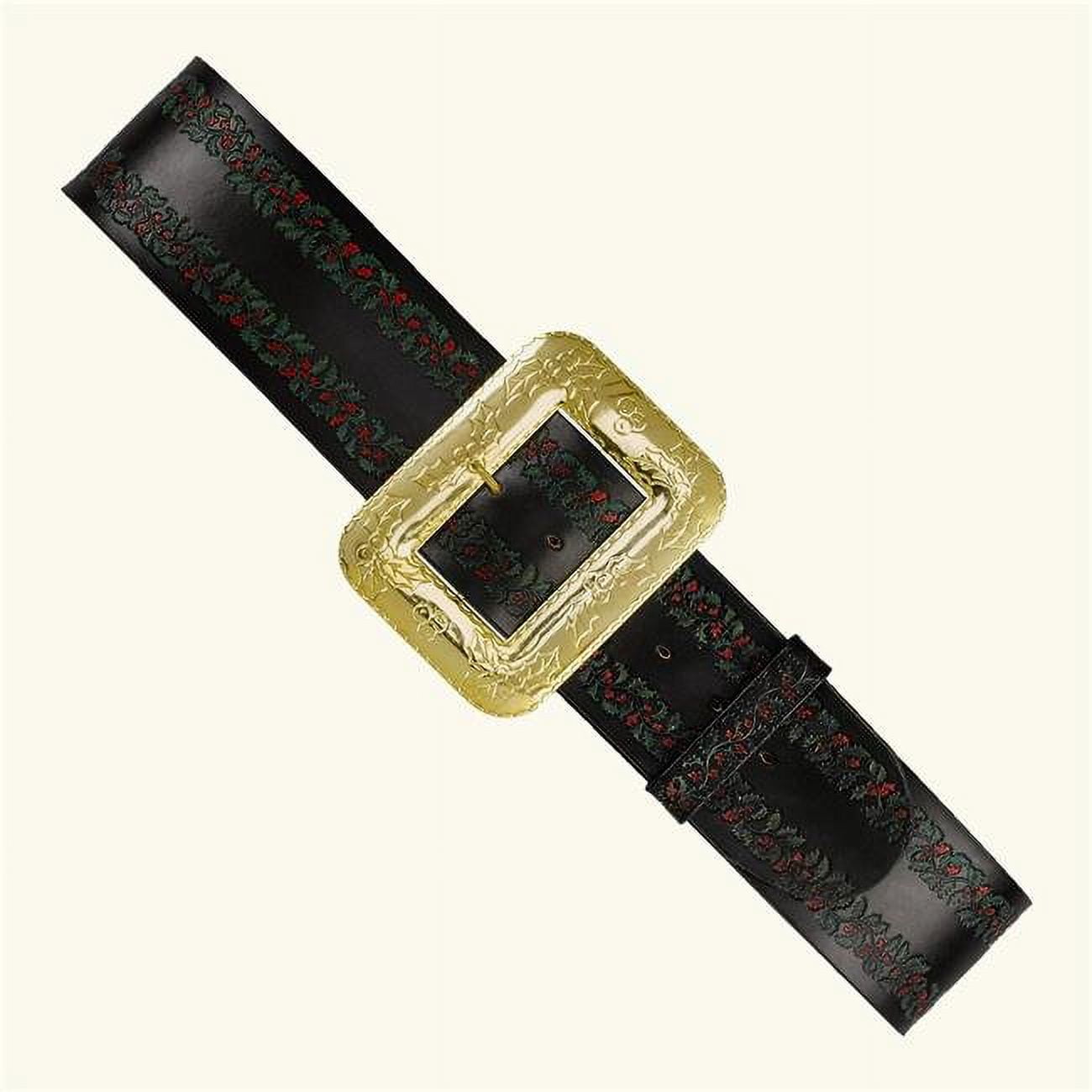 Halco Mens Embossed Leather Santa Belt - One Size Fits Most 65 in ...
