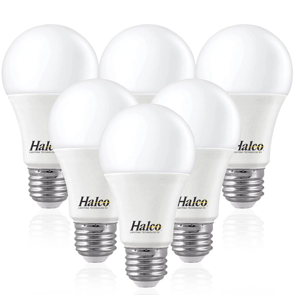 Halco ProLed Led Light Bulbs A19 Non Dimmable, Frosted 120V, 60W Equivalent Efficient 9W, 720 ...
