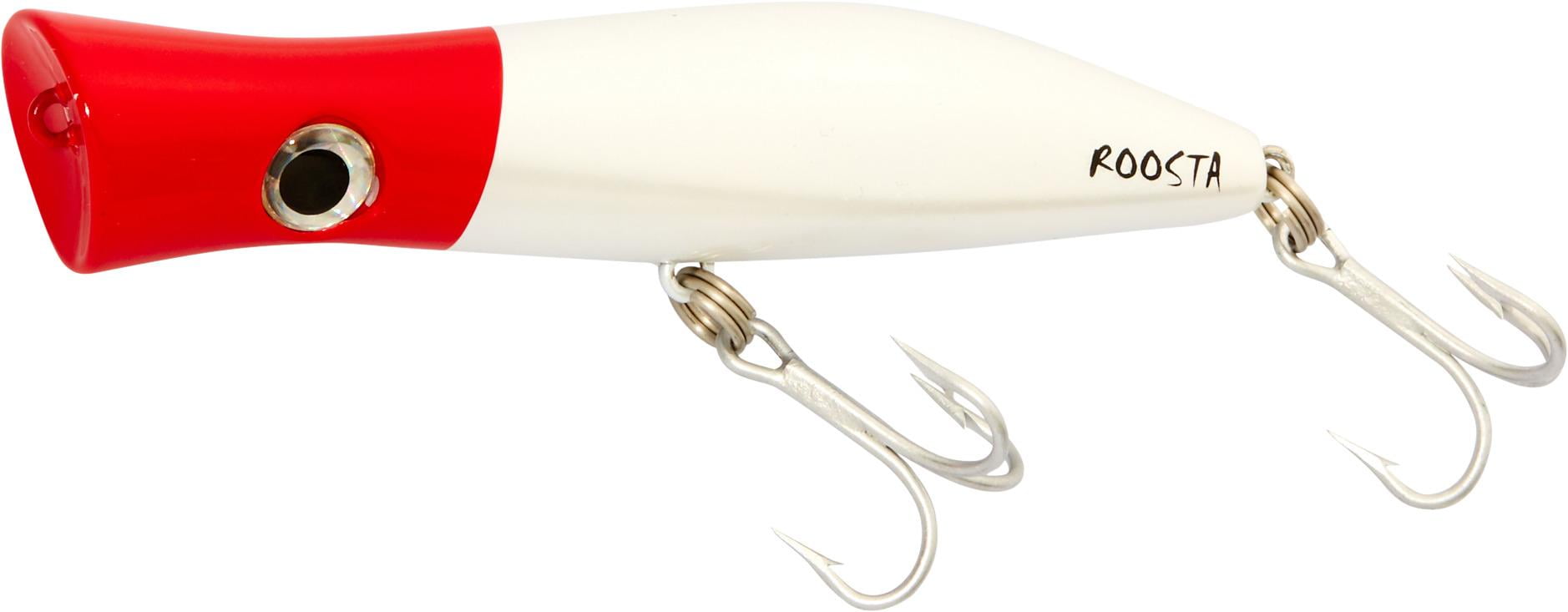 Halco RP135H53 Roosta Popper 135 White Redhead Lure - Walmart.com