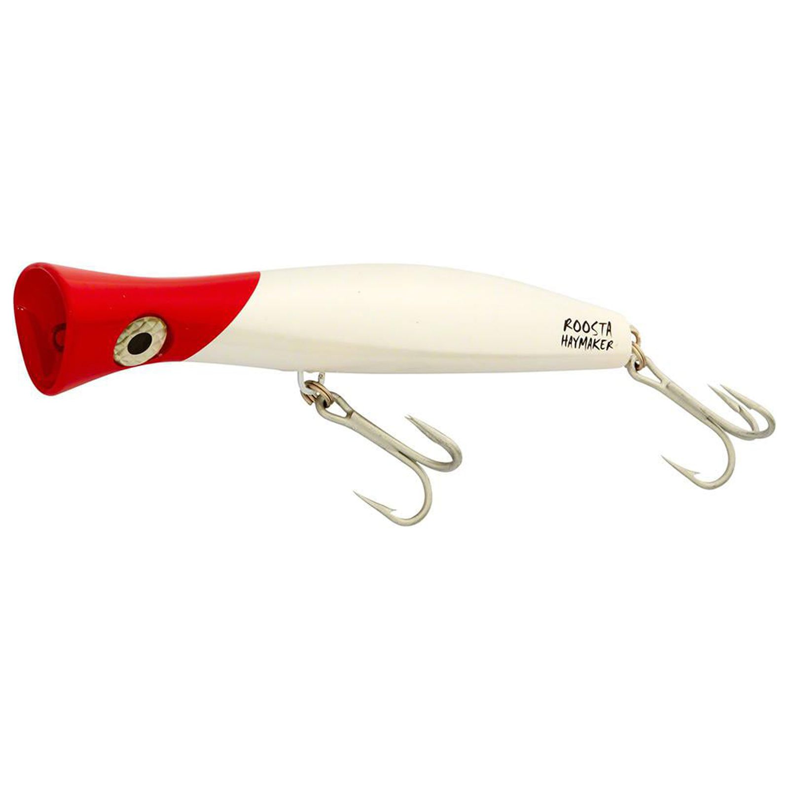 Halco RP195H53 Roosta Popper RP195 White Redhead Lure - Walmart.com