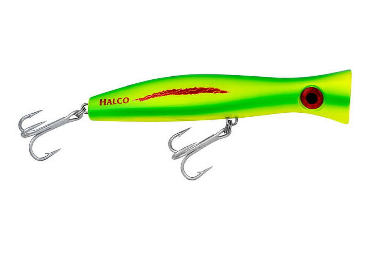 Halco Roosta Popper 195 Casting Lure, #H89 Lumo, 7 7/8", 4 1/4oz ...
