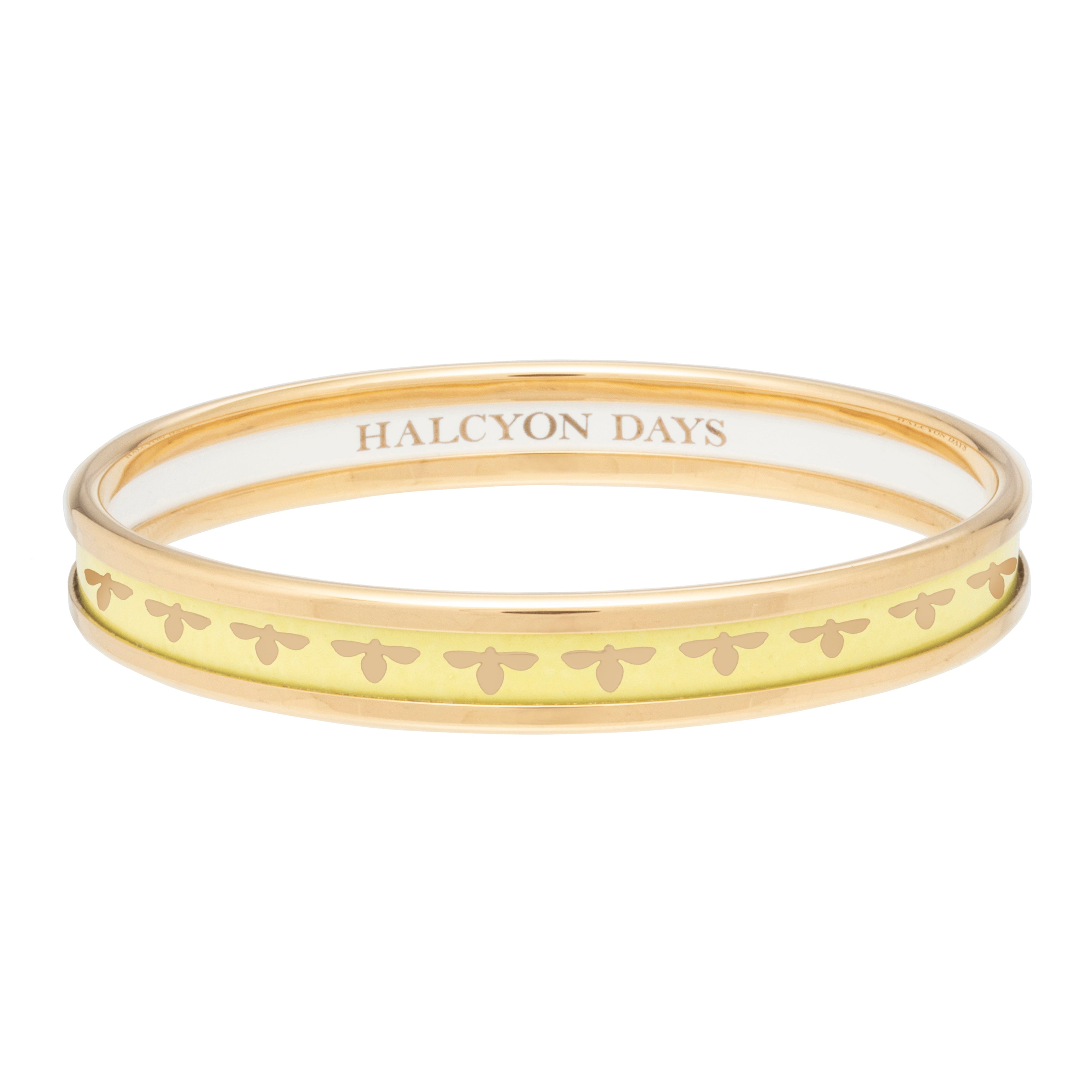 Halcyon Days - 6mm Bee - Buttercup - Gold - Bangle - Small ...