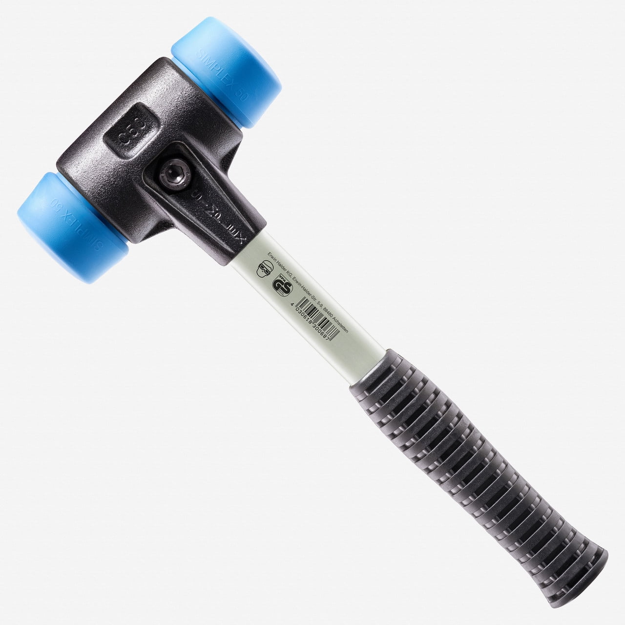 Halder Simplex Mallet with Soft Blue Rubber Inserts and Heavy Duty ...