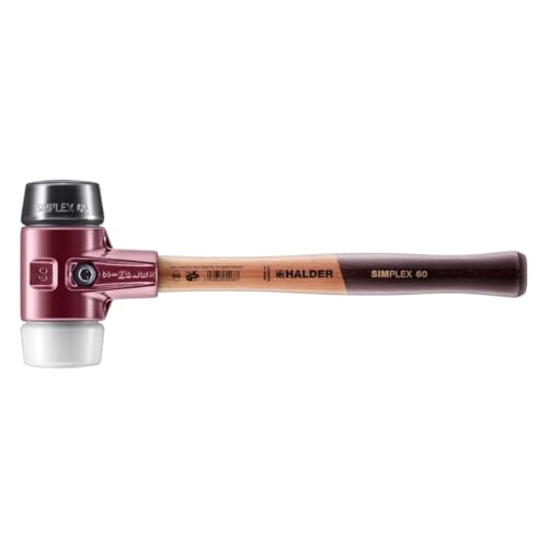 Halder Simplex Soft-Faced Mallet, Medium-Hard Rubber Insert, Hard ...