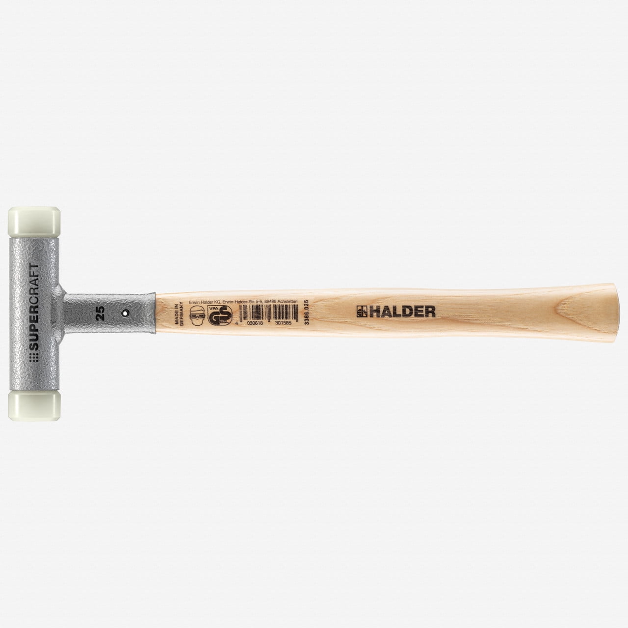 Halder Supercraft Dead Blow, Non-Rebounding Hammer with Nylon Face ...