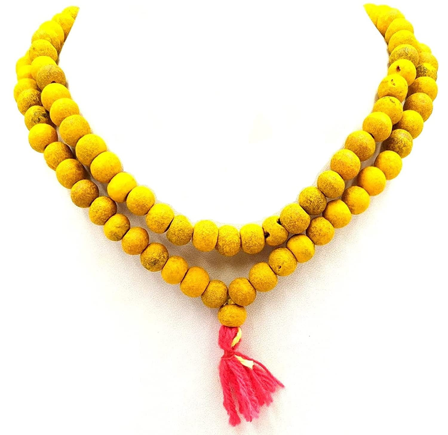 Haldi Mala, Baglamukhi Mala/haldi mala 108 Beads Original/Yellow ...