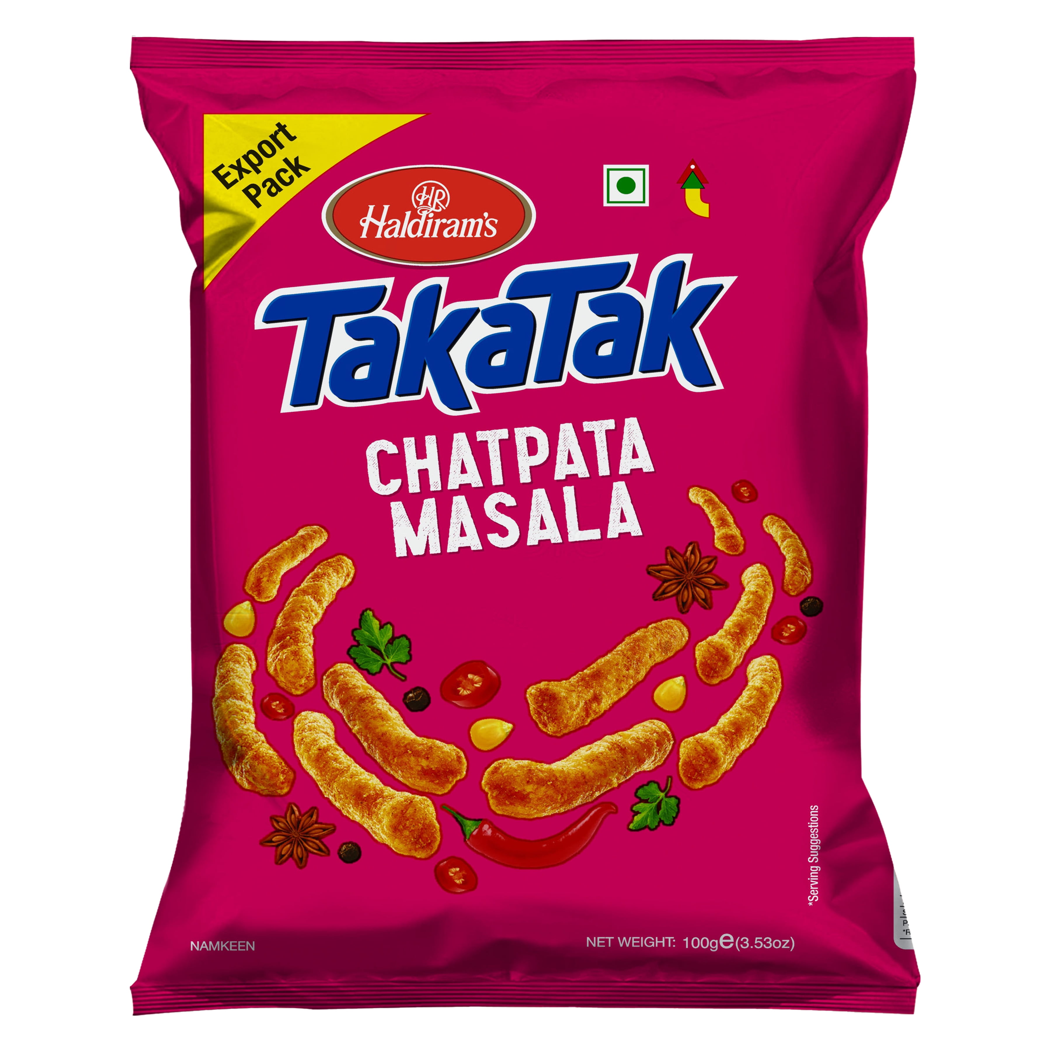 Haldiram TakaTak Chatpata Masala Snack - 100gm - Walmart.com