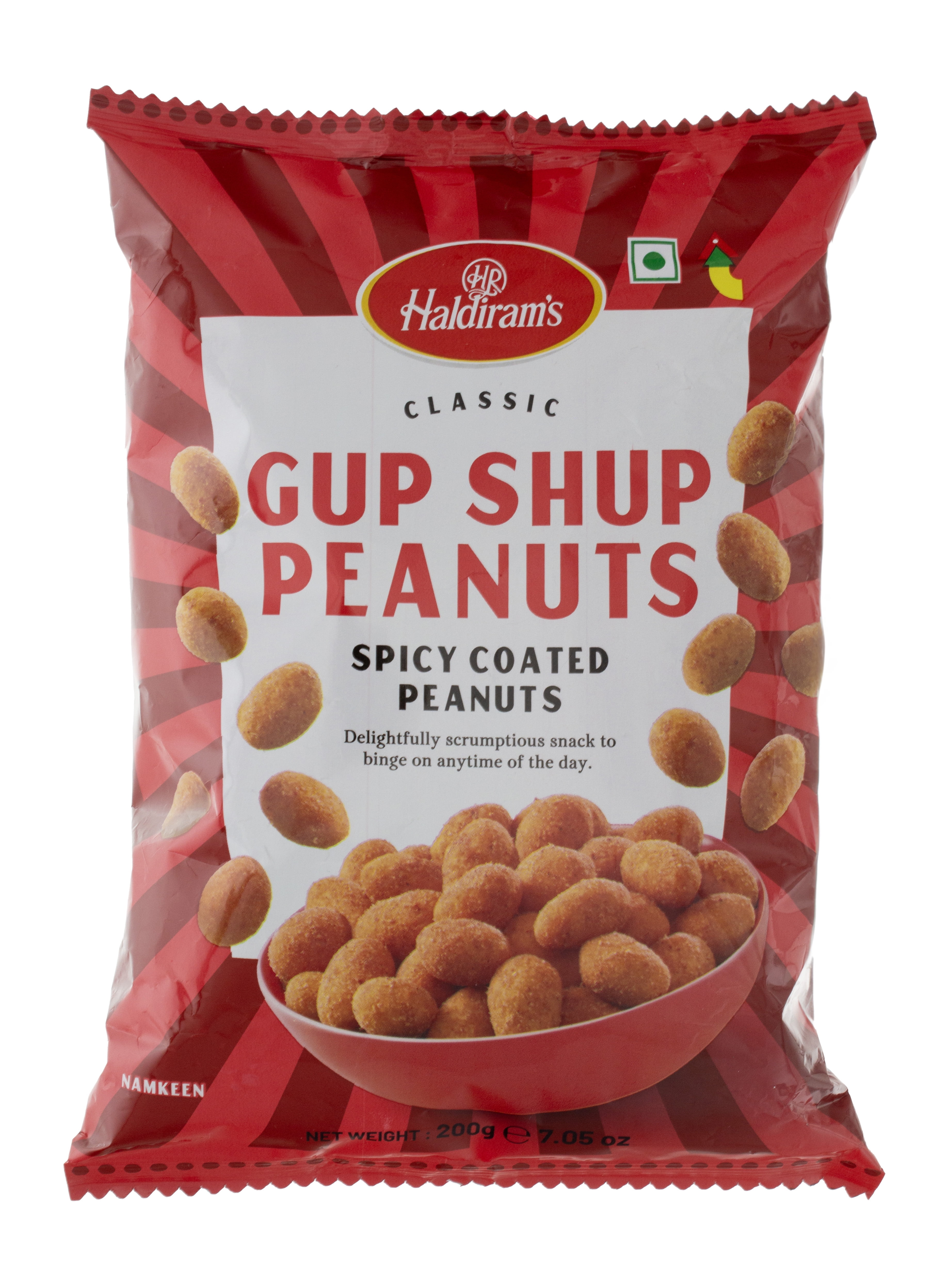 Haldiram's Gupshup Peanuts Spicy Coated 7.05oz - Walmart.com