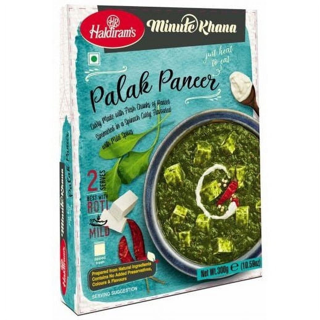 Haldiram's Ready To Eat Palak Paneer - 300 Gm (10.59 Oz) - Walmart.com