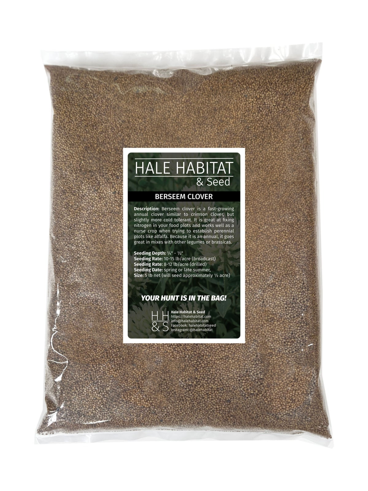 Hale Habitat & Seed Berseem Clover Food Plot Seed, 5 lbs - Walmart ...