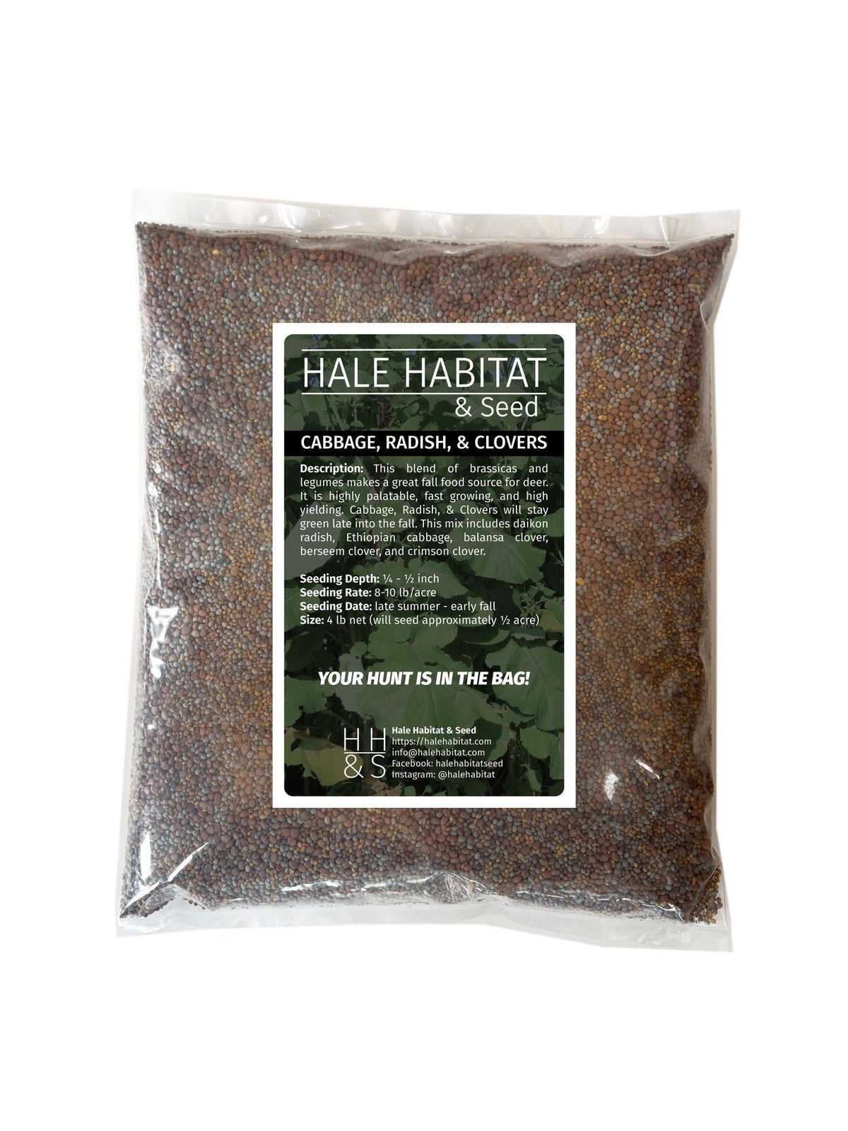 Hale Habitat & Seed Cabbage, Radish, & Clovers Food Plot Seed Mix ...