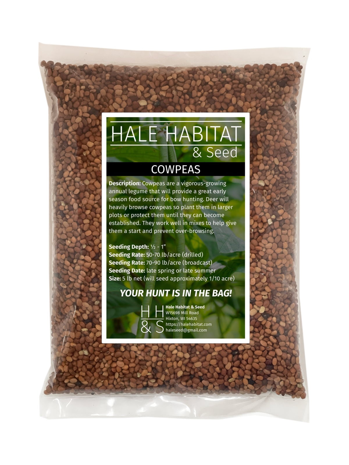 Hale Habitat & Seed Cowpea Food Plot Seed, 5 lbs - Walmart.com