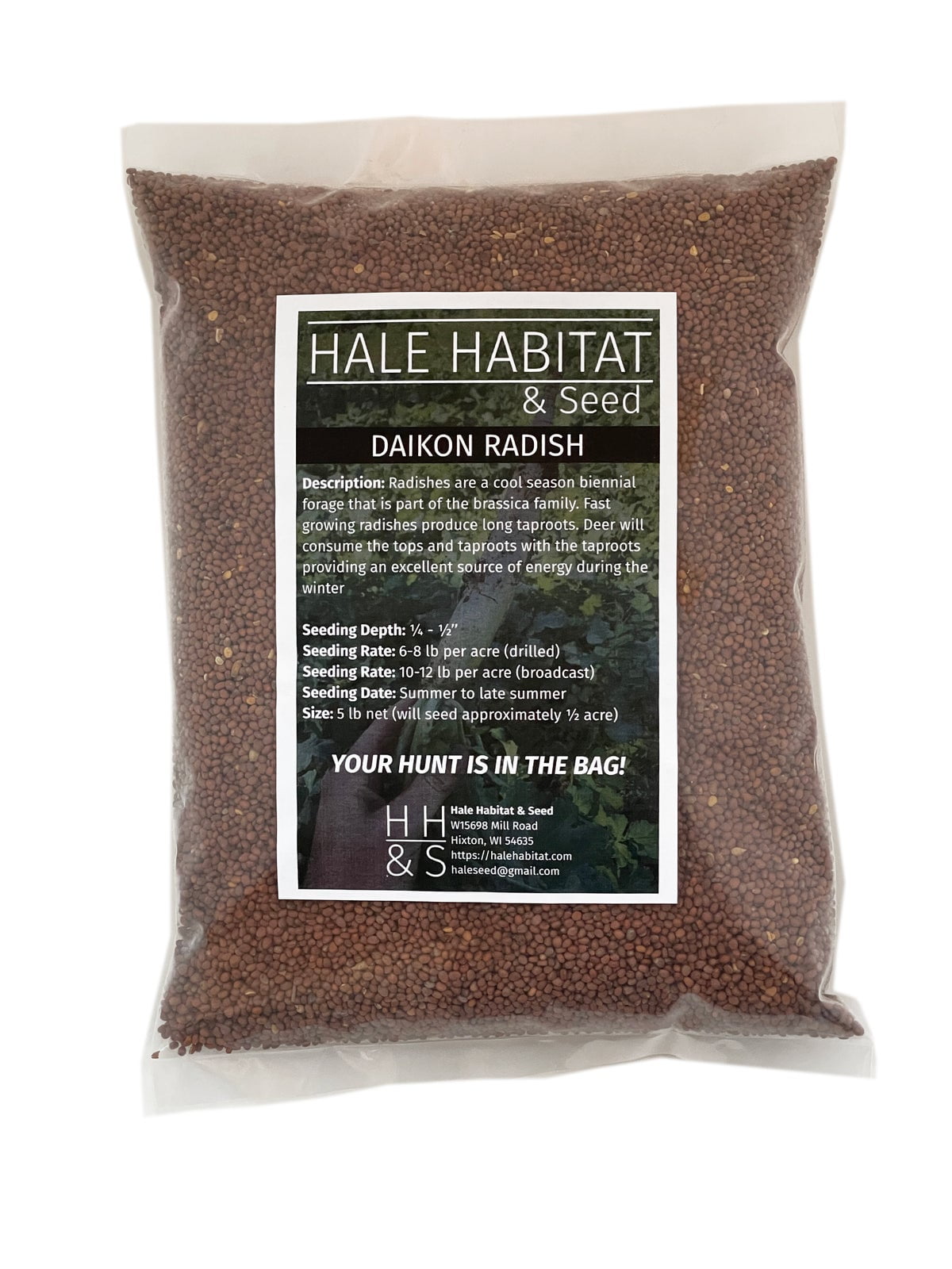 Hale Habitat & Seed Daikon Radish Food Plot Seed, 5 lbs - Walmart.com