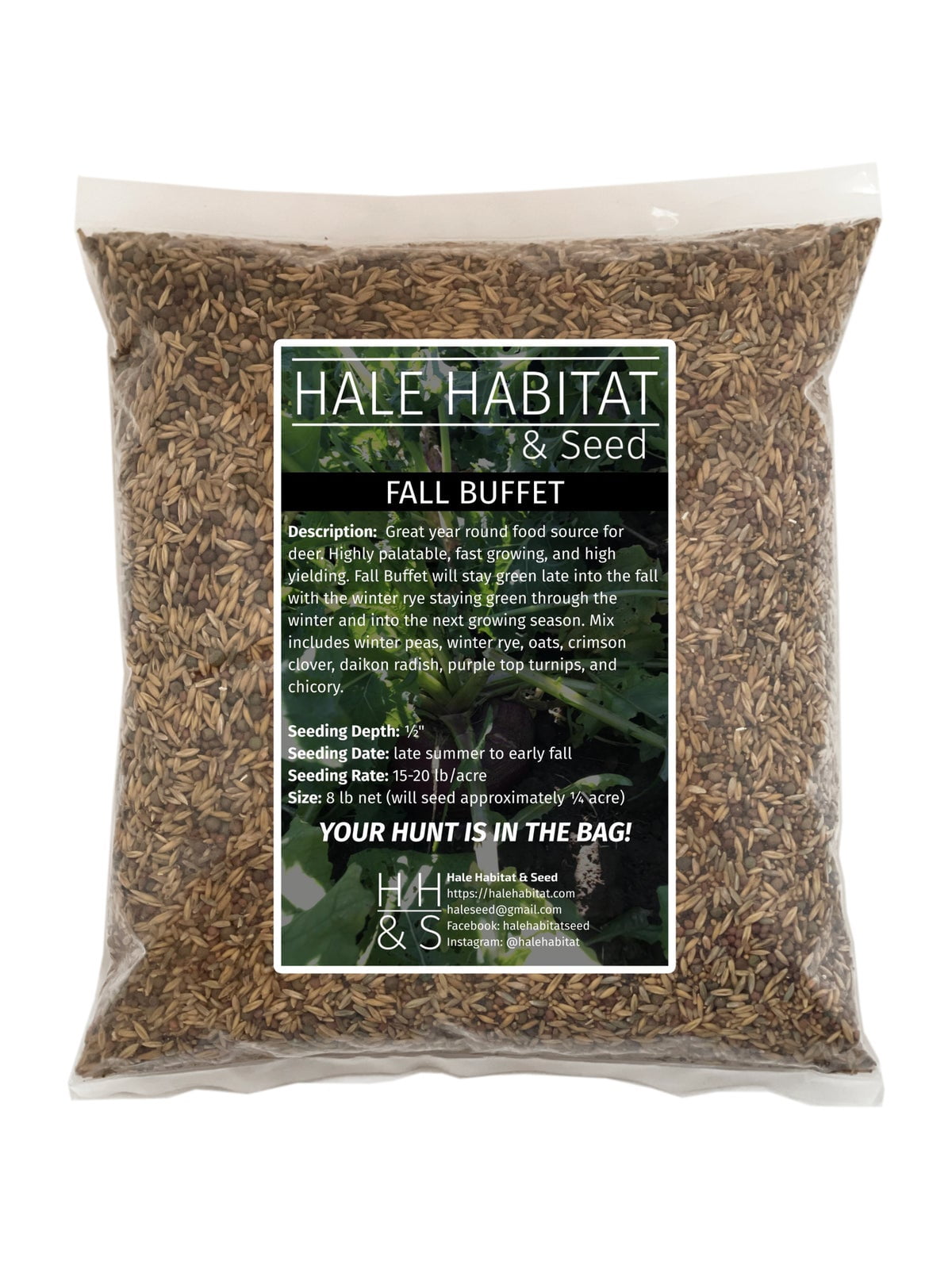 Hale Habitat & Seed Fall Buffet Food Plot Seed Mix, Highly Attractive ...