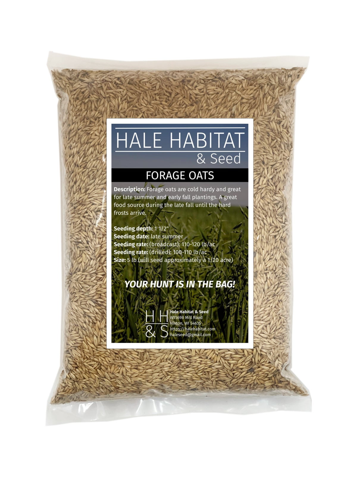Hale Habitat & Seed Forage Oat Food Plot Seed, 5 lbs - Walmart.com