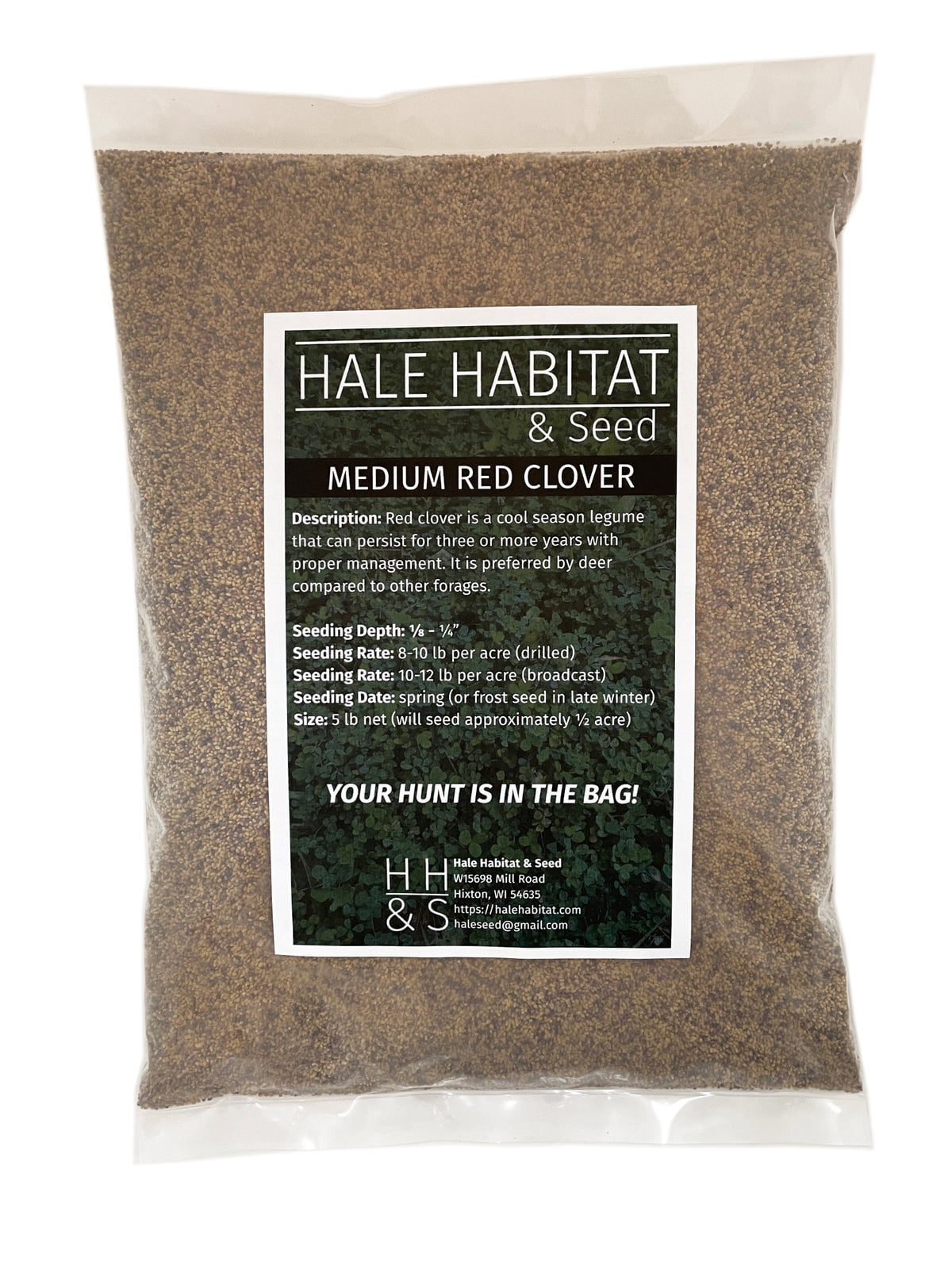 Hale Habitat & Seed Medium Red Clover Food Plot Seed, 5 lbs - Walmart.com