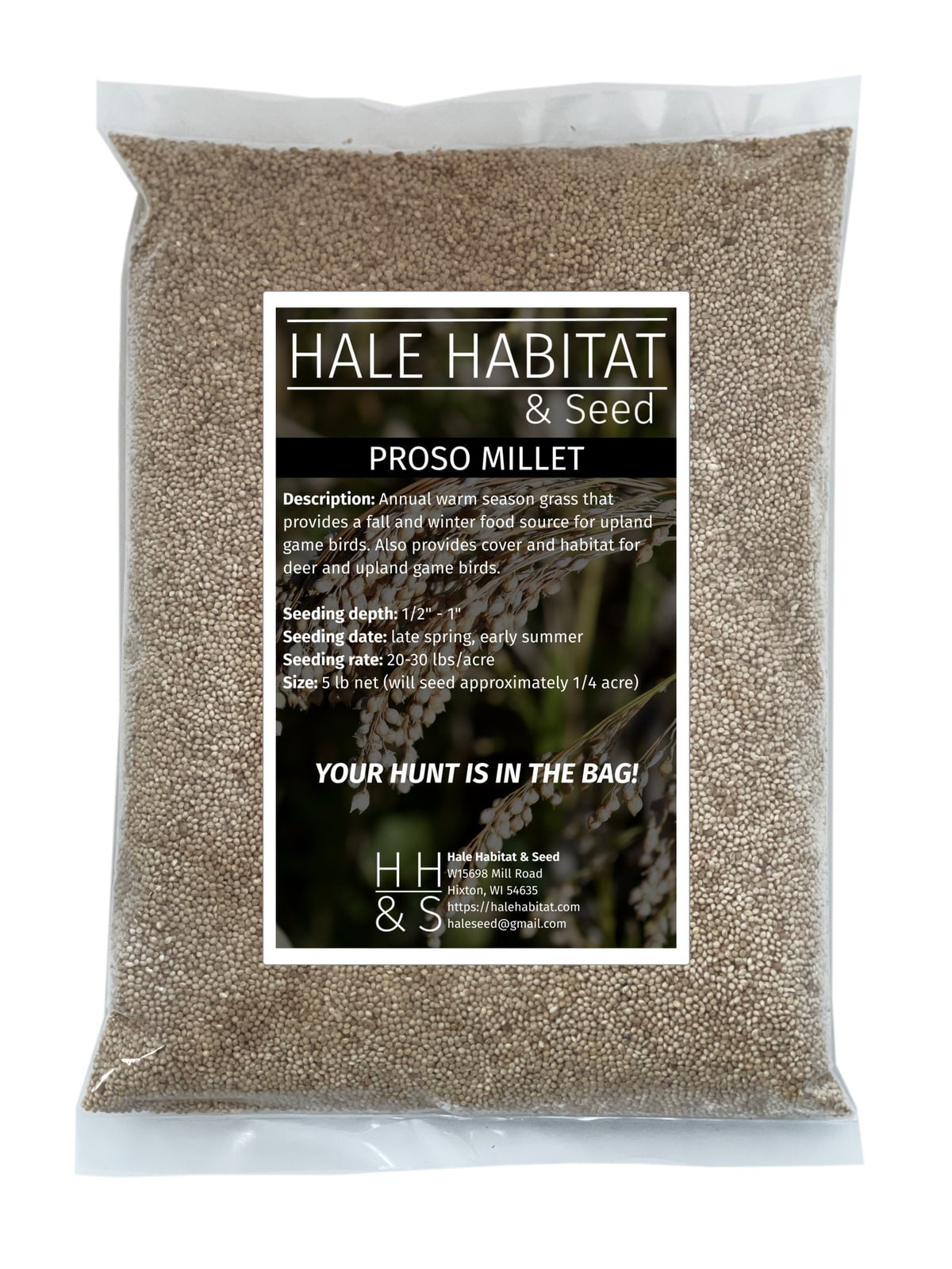 Hale Habitat & Seed Proso Millet Food Plot Seed, 5 lbs - Walmart.com