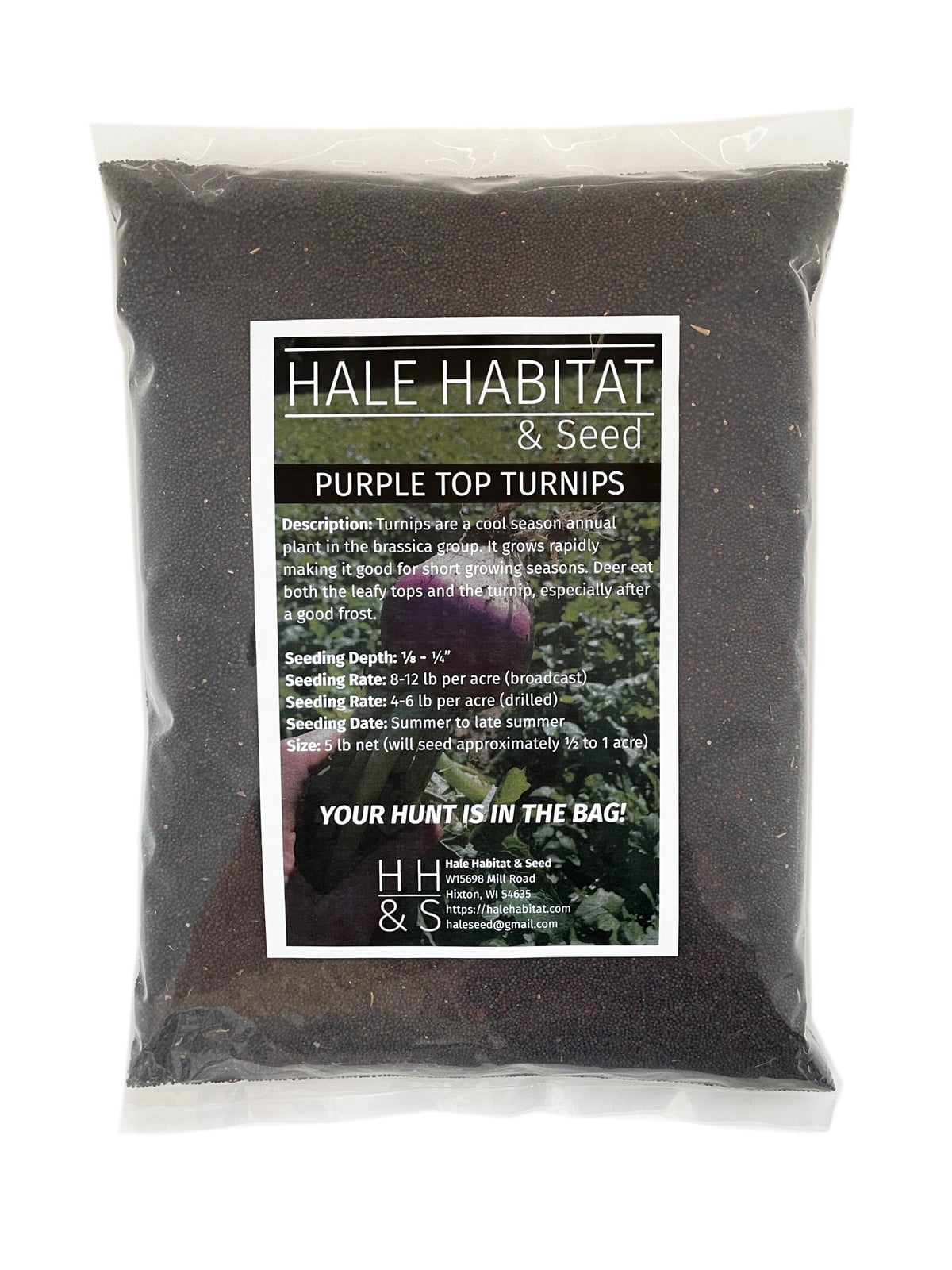 Hale Habitat & Seed Purple Top Turnip Food Plot Seed, 5 lbs - Walmart.com