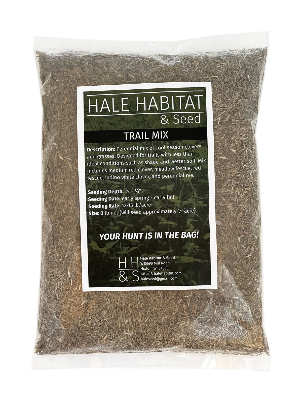 Hale Habitat & Seed Trail Mix Food Plot Seed Mix, Great for Logging ...