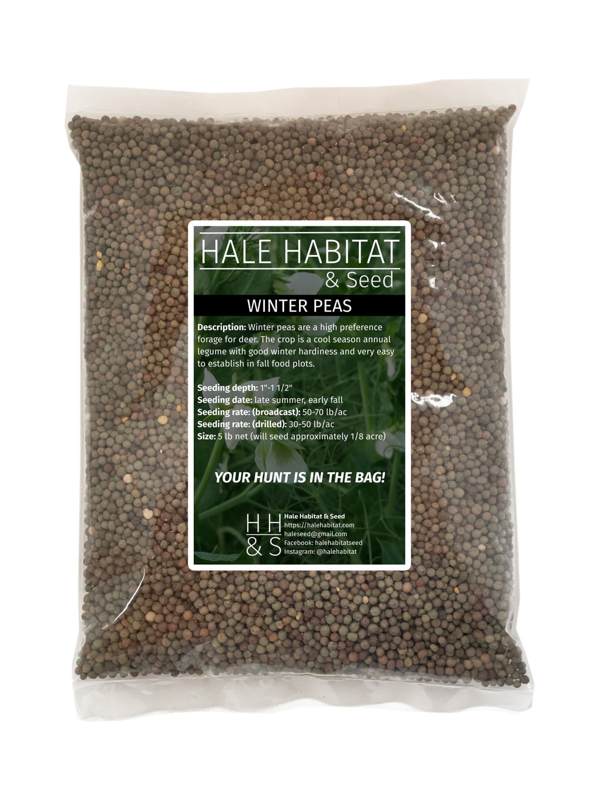 Hale Habitat & Seed Winter Pea Food Plot Seed, 5 lbs - Walmart.com