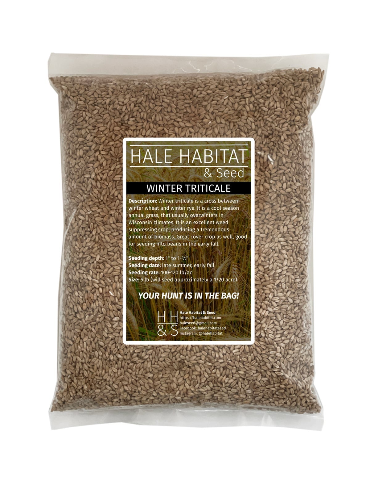 Hale Habitat & Seed Winter Triticale Food Plot Seed, 5 lbs - Walmart.com