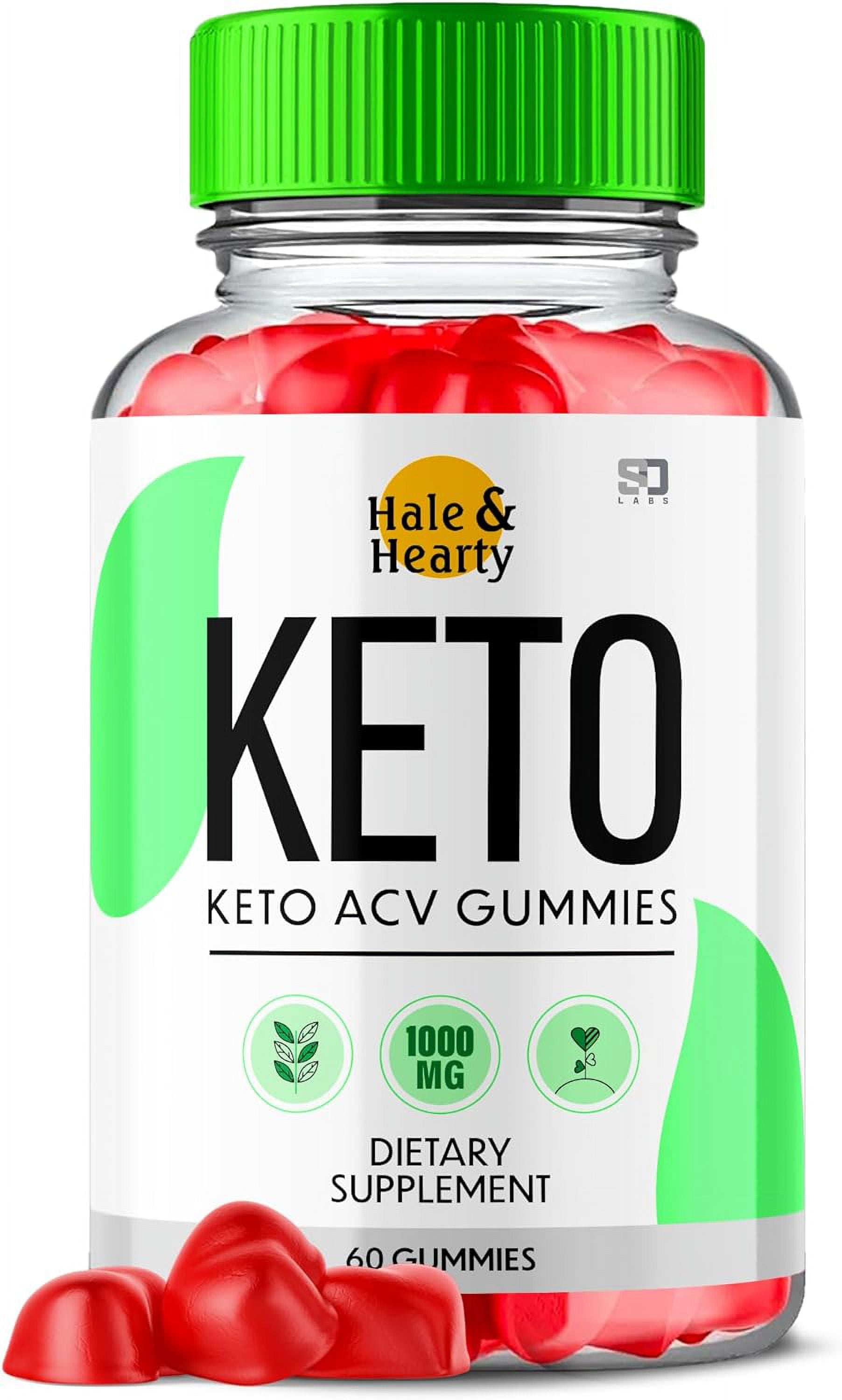 Hale & Hearty Keto Gummies, Advanced 1000MG Formula, Apple Cider ...
