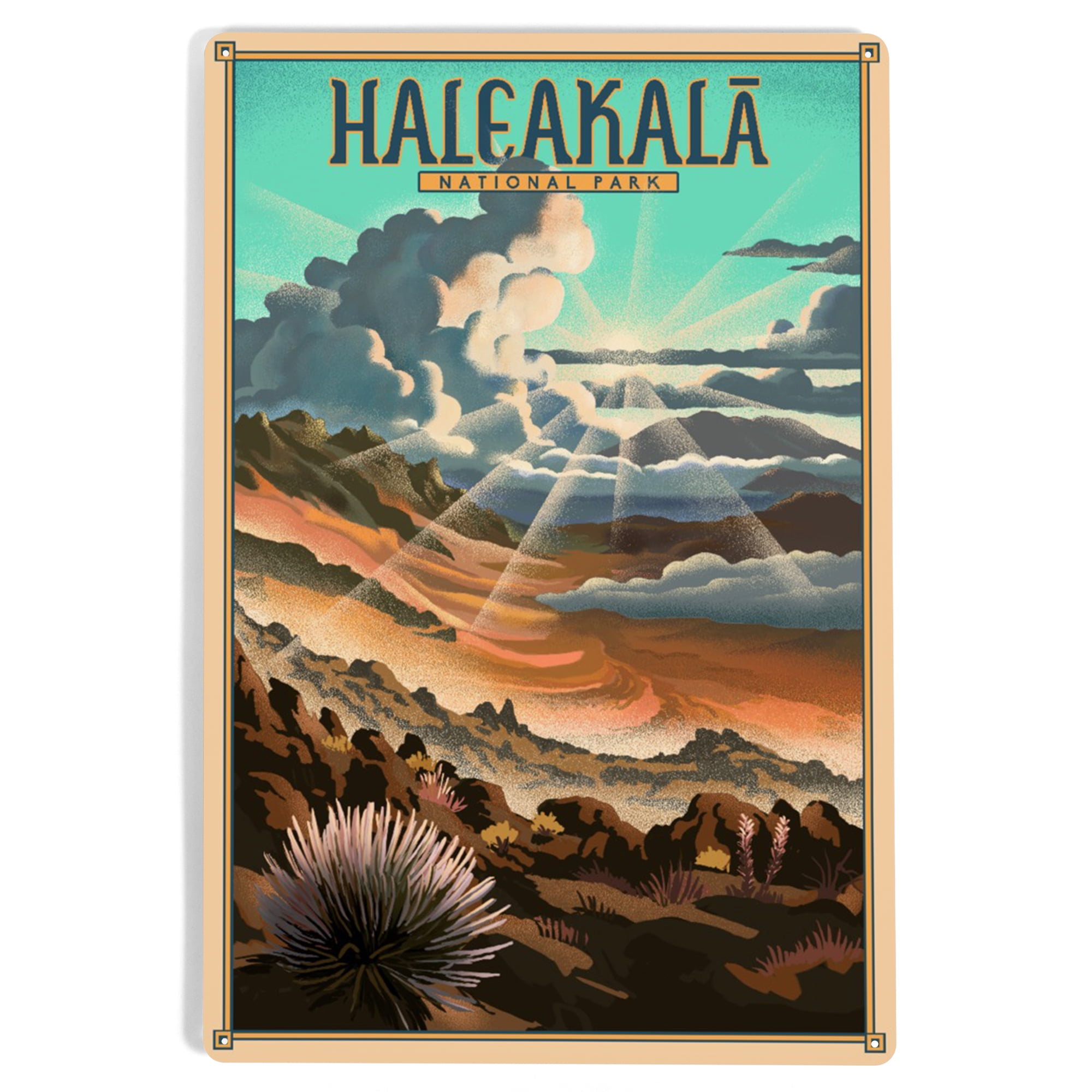 HaleakalÄ National Park, Lithograph National Park Series (12x18 ...